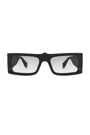 CHRISTIAN LOUBOUTIN Rectangular Acetate Sunglasses - Black