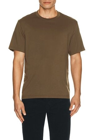 FRAME Short Sleeve Light Cotton Tee - Deep Olive