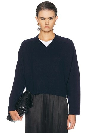 Loulou De Saison Anzor V-neck Saddle-sleeve Sweater
