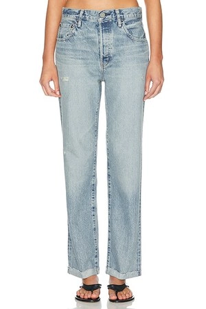 Moussy Vintage Copper Straight Leg Jeans