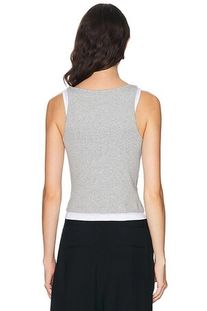 MIMCHIK Double Layer Knotted Tank Top