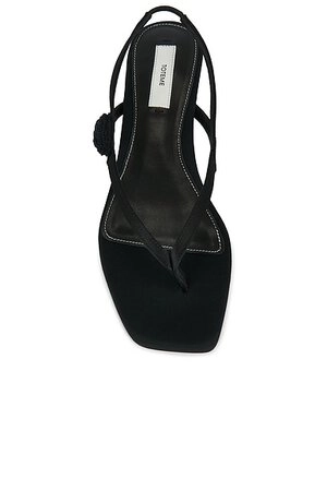 TOTEME Slingback Satin Heeled Flip Flop