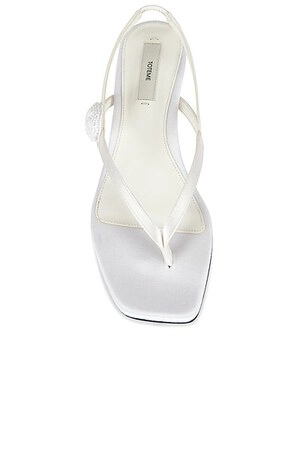 TOTEME Slingback Satin Heeled Flip Flop