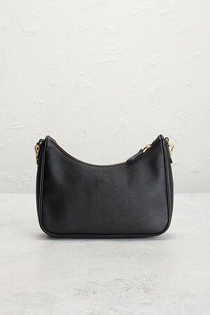 Prada Saffiano Re-edition 2005 Shoulder Bag - Black