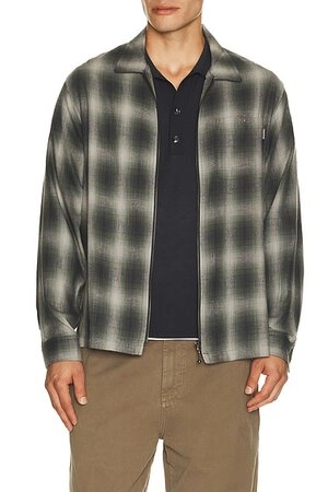 THISISNEVERTHAT Nep Check Zip Shirt