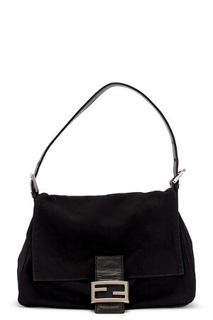 Fendi Mama Baguette Shoulder Bag - Black