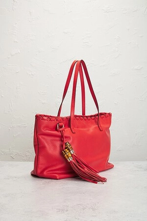 Gucci Bamboo Tassel Tote Bag