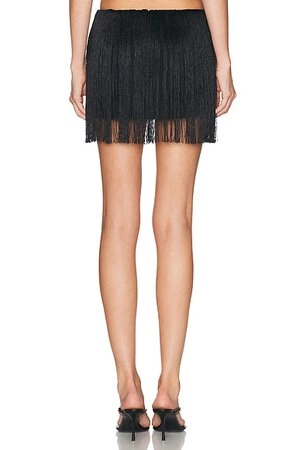 MIMCHIK Fringe Mini Skirt