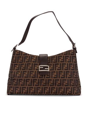 Fendi Zucca Shoulder Bag - Brown