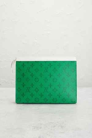 LOUIS VUITTON Vintage Monogram Voyage Mm Pouch - Green