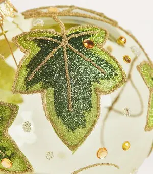 Harrods Glass Ivy Bauble
