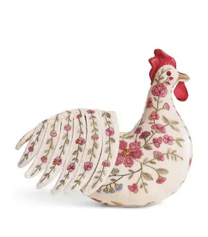 ANKE DRECHSEL Silk Megan Hen Ornament - Ivory