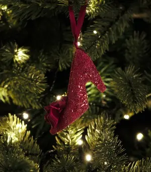 Harrods Embellished High Heel Tree Decoration