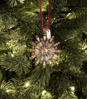 JOANNA BUCHANAN Embellished Snowflake Tree Decoration
