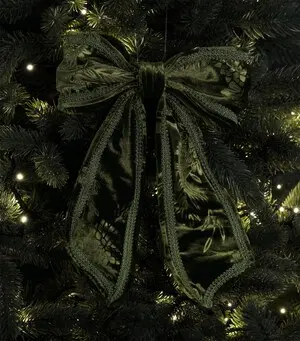 LUXURY GARLAND Large Velvet Bow Tree Decoration