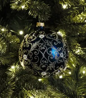 Harrods Floral Swirl-pattern Bauble