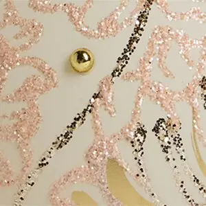 Harrods Glitter Flower Bauble