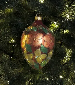 Harrods Floral Egg Bauble