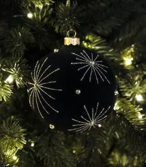 Harrods Velvet Star Bauble