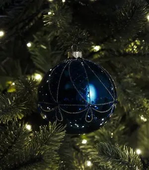 Harrods Glitter And Crystal-embellished Bauble