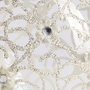 Harrods Glitter Swirl Bauble