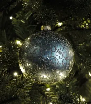 Harrods Glitter Swirl Bauble