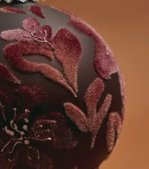 Harrods Velvet Flower Bauble