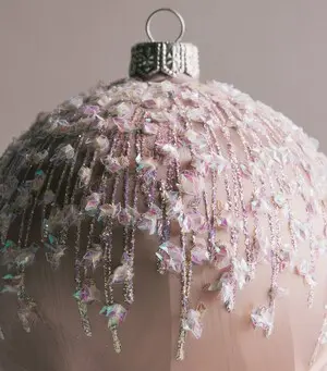 Harrods Frosted Sequin Bauble