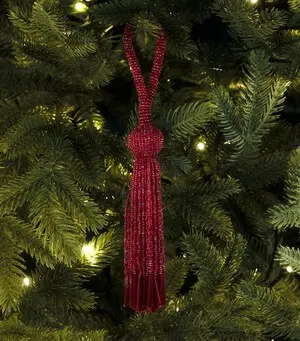 Harrods Beaded Tassel Tree Decoration