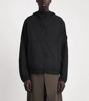 Stone Island Nylon Stretch-tc Hooded Zip-up Jacket