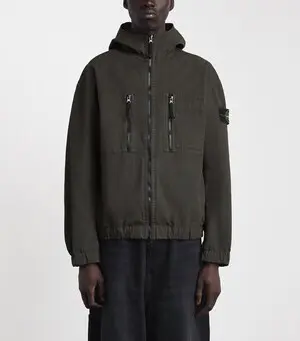 Stone Island Organic Cotton Ripstop Hooded Overshirt