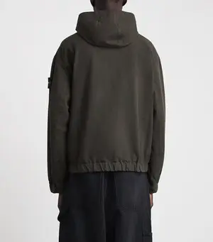 Stone Island Organic Cotton Ripstop Hooded Overshirt