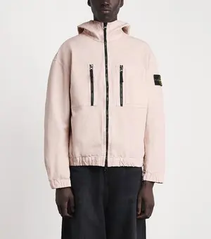 Stone Island Organic Cotton Ripstop Hooded Overshirt