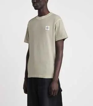 Stone Island Cotton Logo T-shirt - Beige