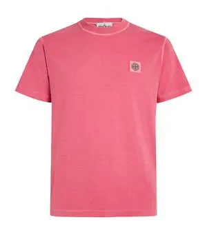 Stone Island Cotton Logo T-shirt - Red