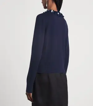 Ulla Johnson Merino Wool Embellished Cardigan