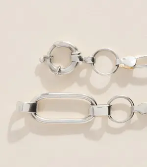 FYR Sterling And Onyx Link Bracelet