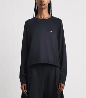 Sandro Wool-blend Logo Sweater