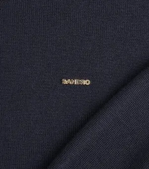 Sandro Wool-blend Logo Sweater