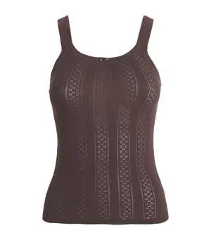 Sandro Pointelle Bow-detail Tank Top