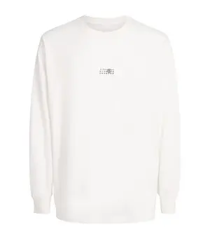 MAISON MARGIELA Cotton Numerical Logo T-shirt - White