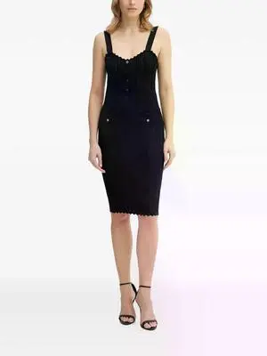 FRACOMINA Buttoned Scalloped Midi Skirt