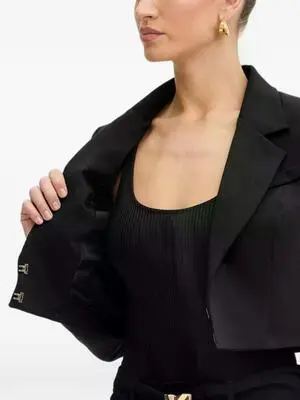 FRACOMINA Logo-detail Cropped Blazer