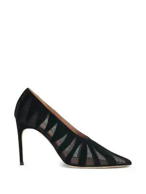 MALONE SOULIERS Tippi Panelled Suede Pumps