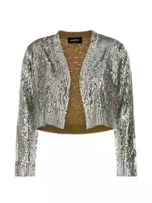 Dsquared2 Sequin-embellished Cropped Cardigan