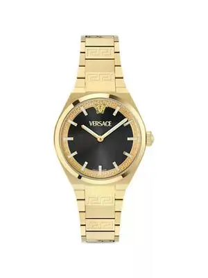 Versace V-auria 35mm Watch - Black