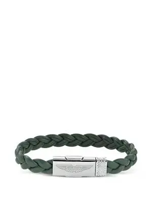 ASTON MARTIN WATCHES Braided Leather Bracelet - Silver