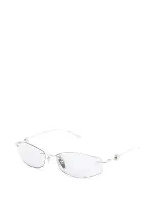 Balenciaga Rimless Geometric-frame Sunglasses