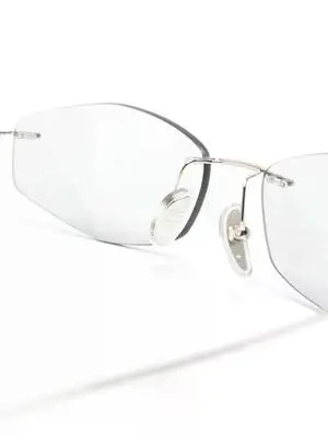 Balenciaga Rimless Geometric-frame Sunglasses