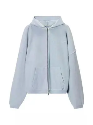 Alexander Wang Hotfix-embellished Zip-up Hoodie